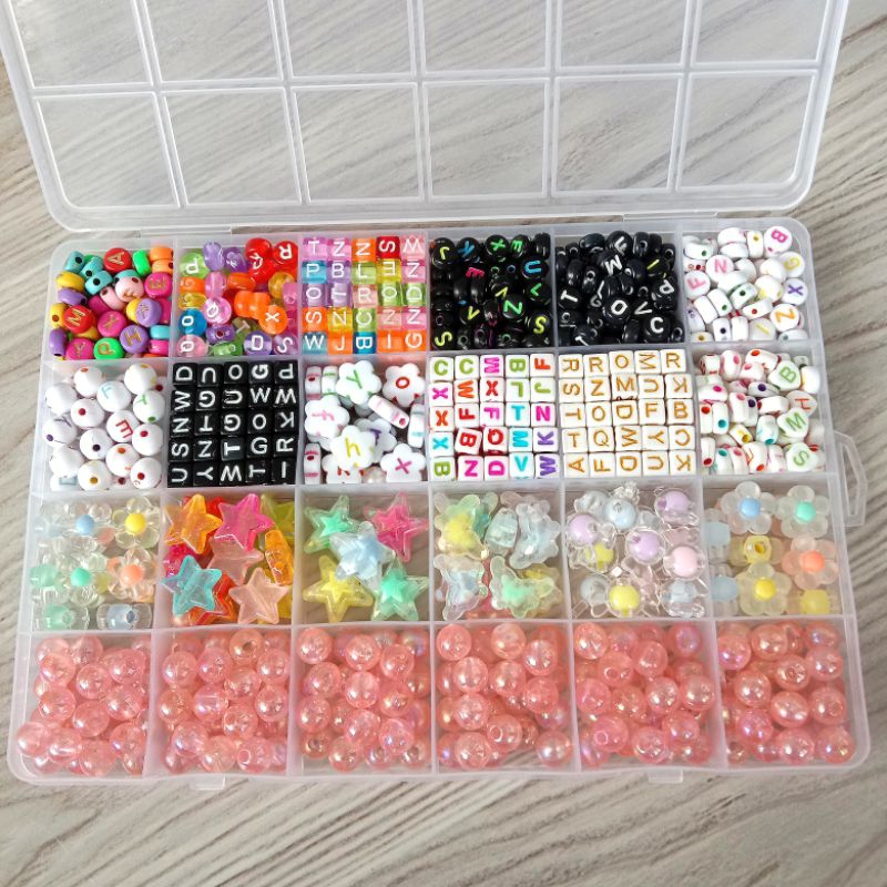 GANTUNGAN HP Ready 1 KotaK DiY Mote 24 Variants of Premium Beads Free ...