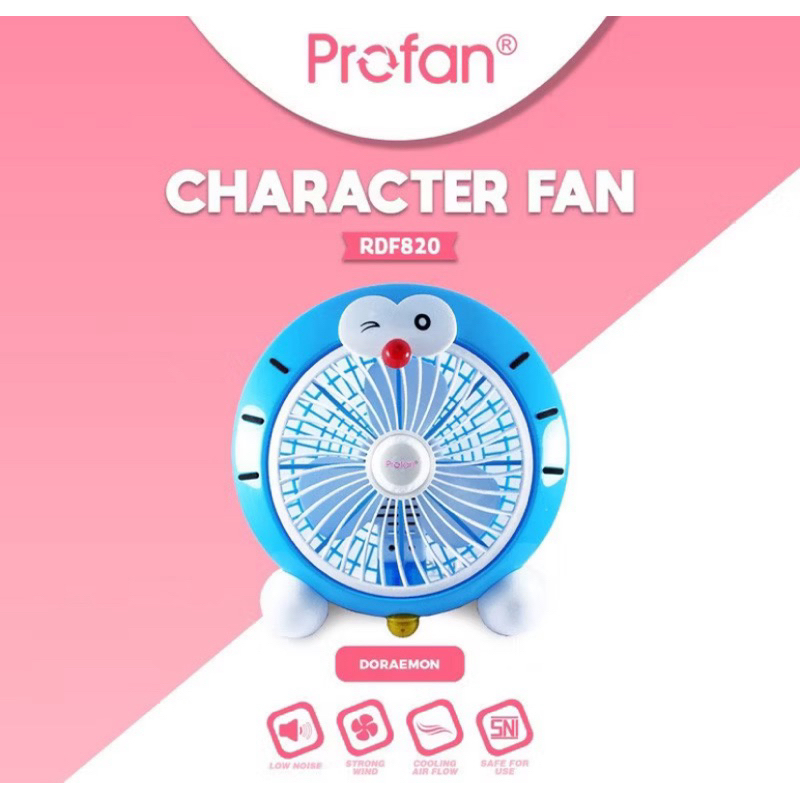 Instant ️ ️ 8" PROFAN RDF820 Doraemon Electric Table Character Fan ...
