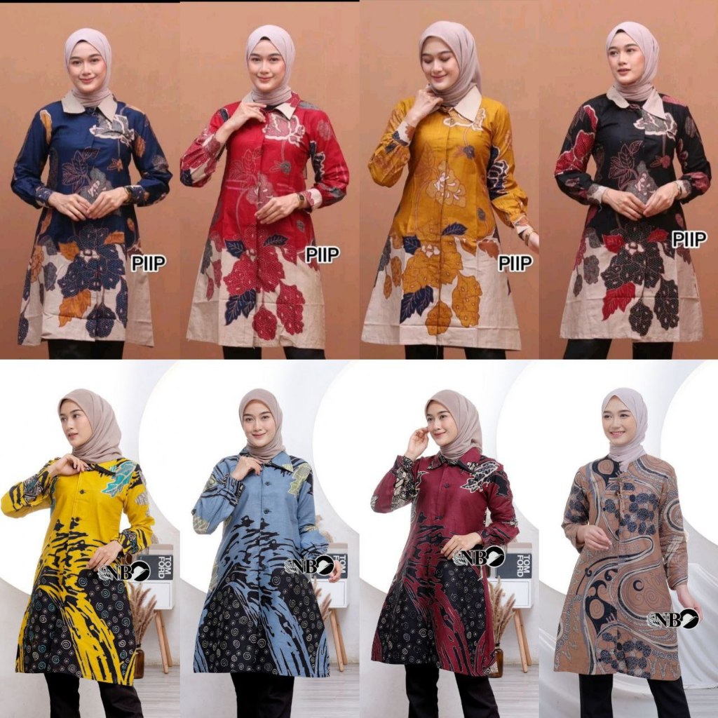 Women's Batik Tunic Modern Batik Tunic Tops Modern Batik M L XL XXL ...