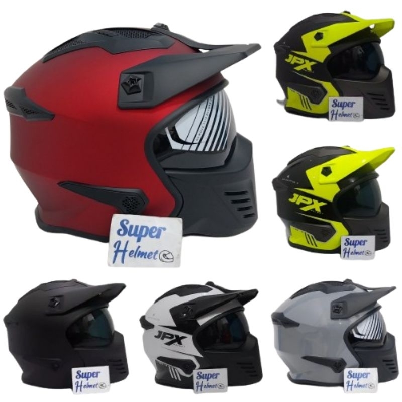 JPX MX 726R PLAIN SOLID MIXED Helmet | Shopee Malaysia