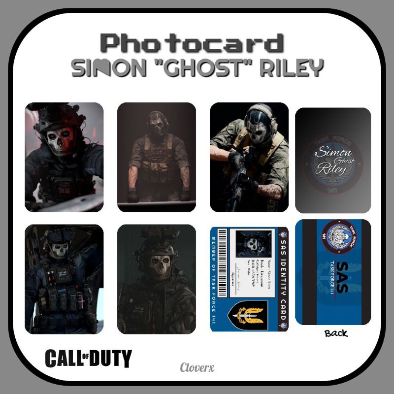 Simon Ghost Riley Call Of Duty photocards | Shopee Malaysia