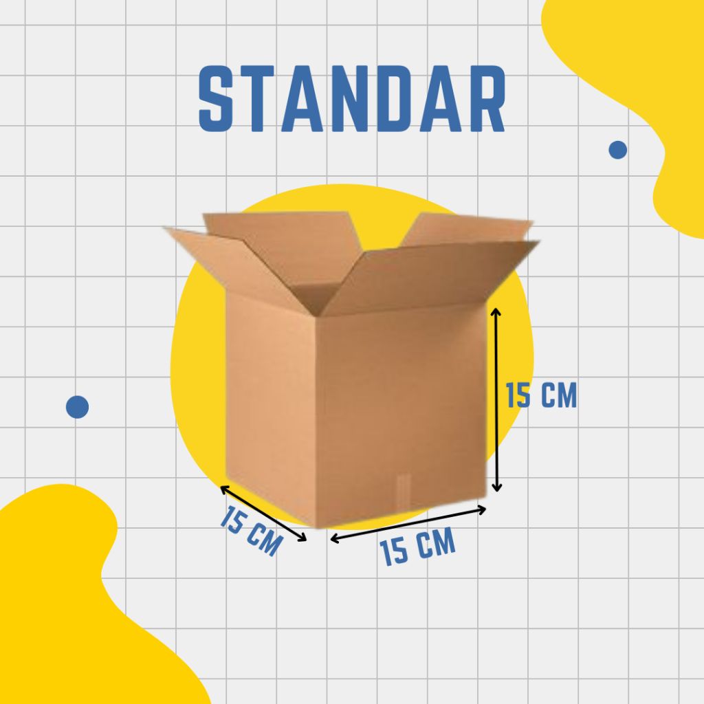 Plain Standard Cardboard / Packing Box Size 15cm x 15cm x 15cm | Shopee ...