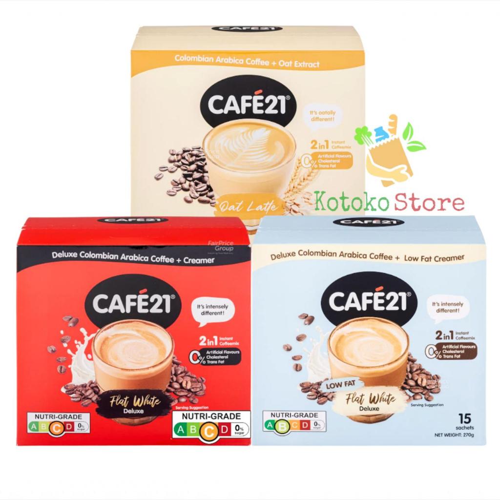 Cafe 21 Flat White Deluxe Low Fat Oat Latte / Cafe21 Coffee | Shopee ...
