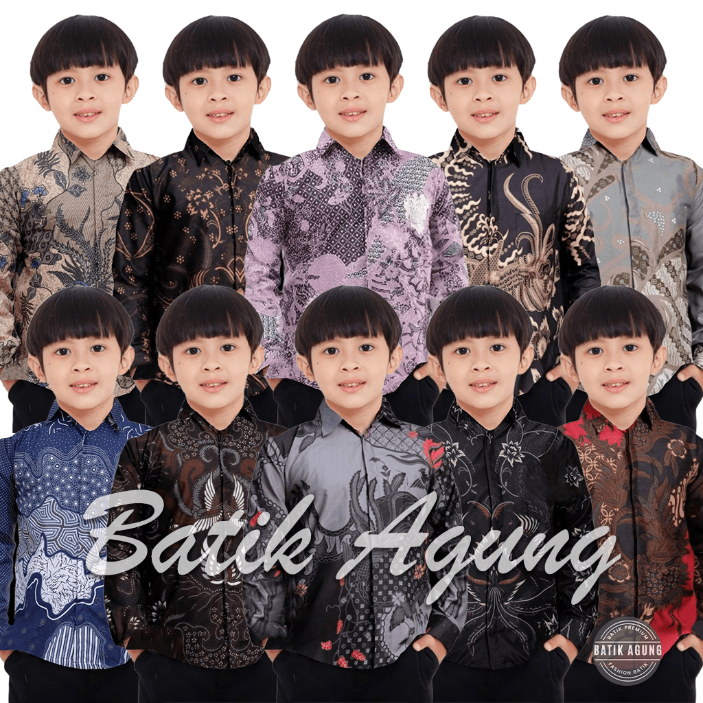 KEMEJA 2-13 Years PREMIUM Modern Boys' Batik Shirts / Latest Fashion ...