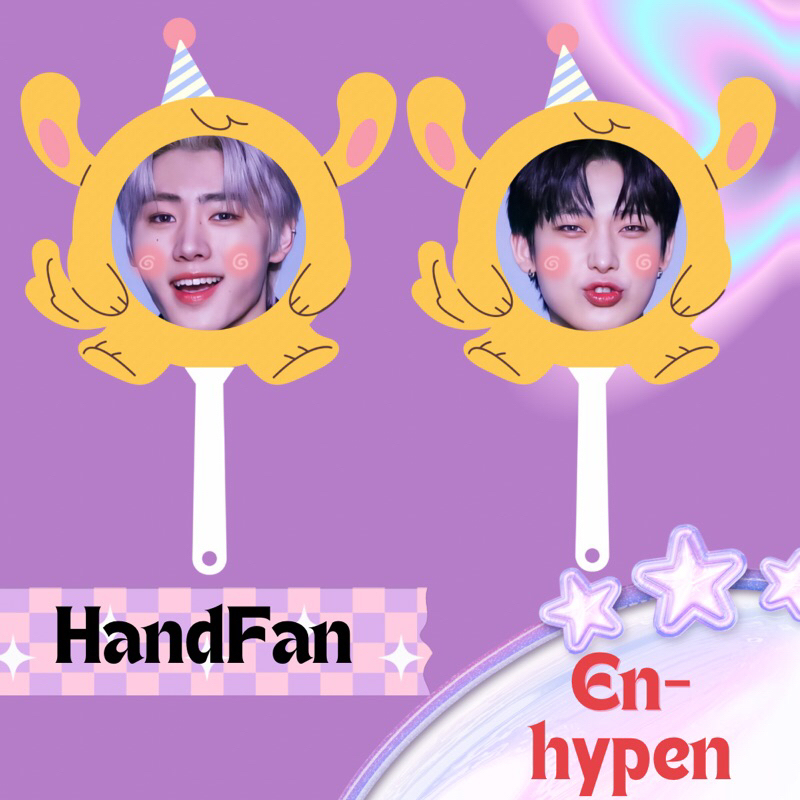 Kpop ENHYPEN HAND FAN WITH CUTE MOTIFS | Shopee Malaysia