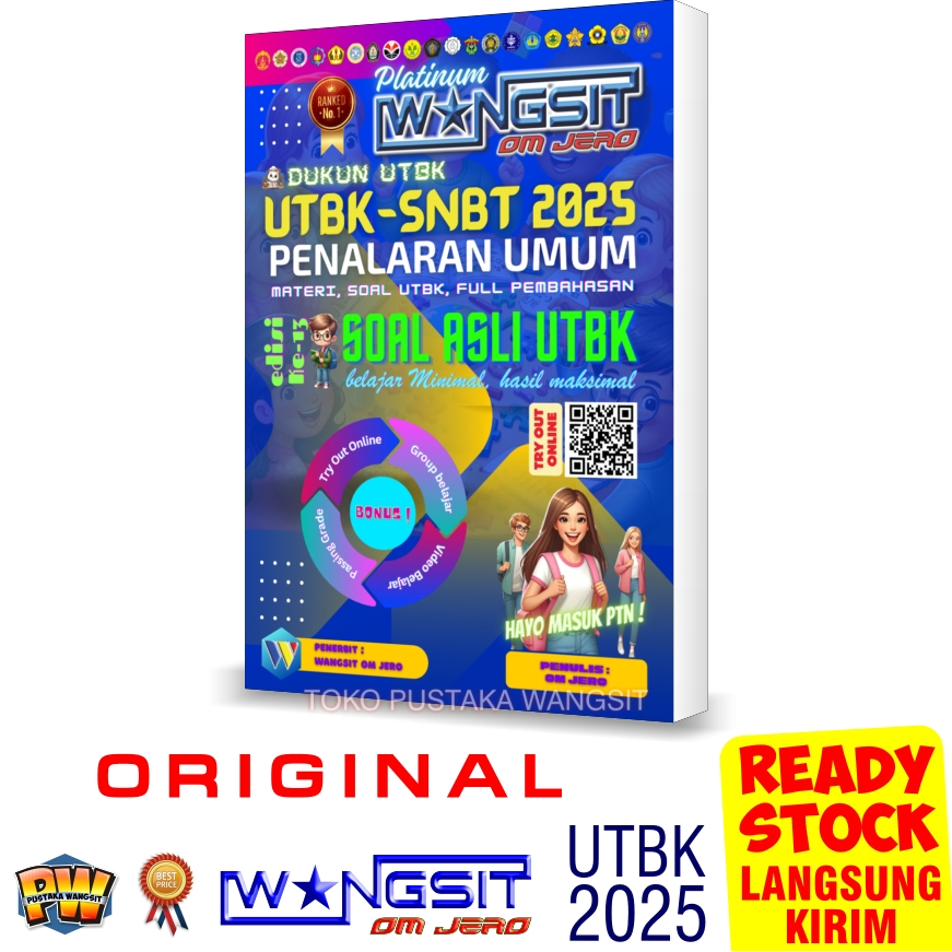 Wangsit Book Om Jero UTBK SNBT 2025 - General Reasoning & Cognitive Potential 2025 | Shopee Malaysia