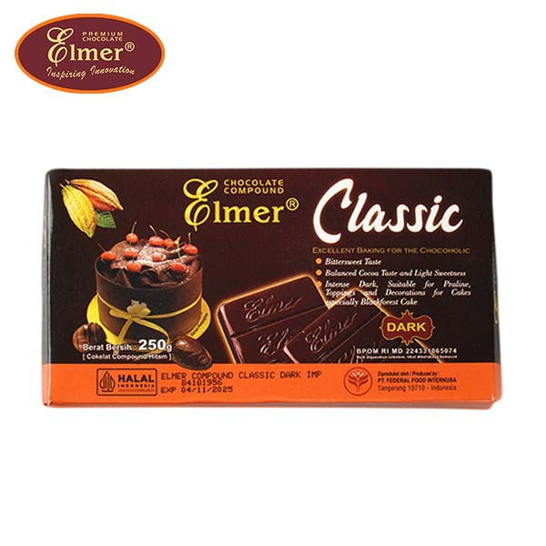 Elmer Compound Dark Classic 250gr | Chocolate Compound Block ...
