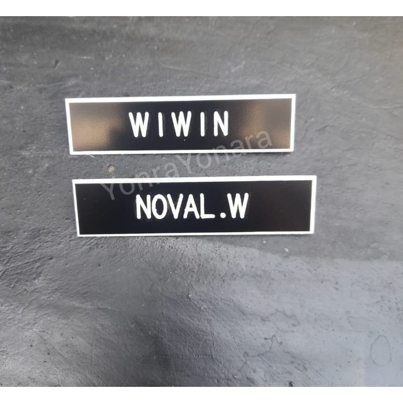 Standard PNS Engraved Name tag Nameplate Without Lining | Shopee Malaysia