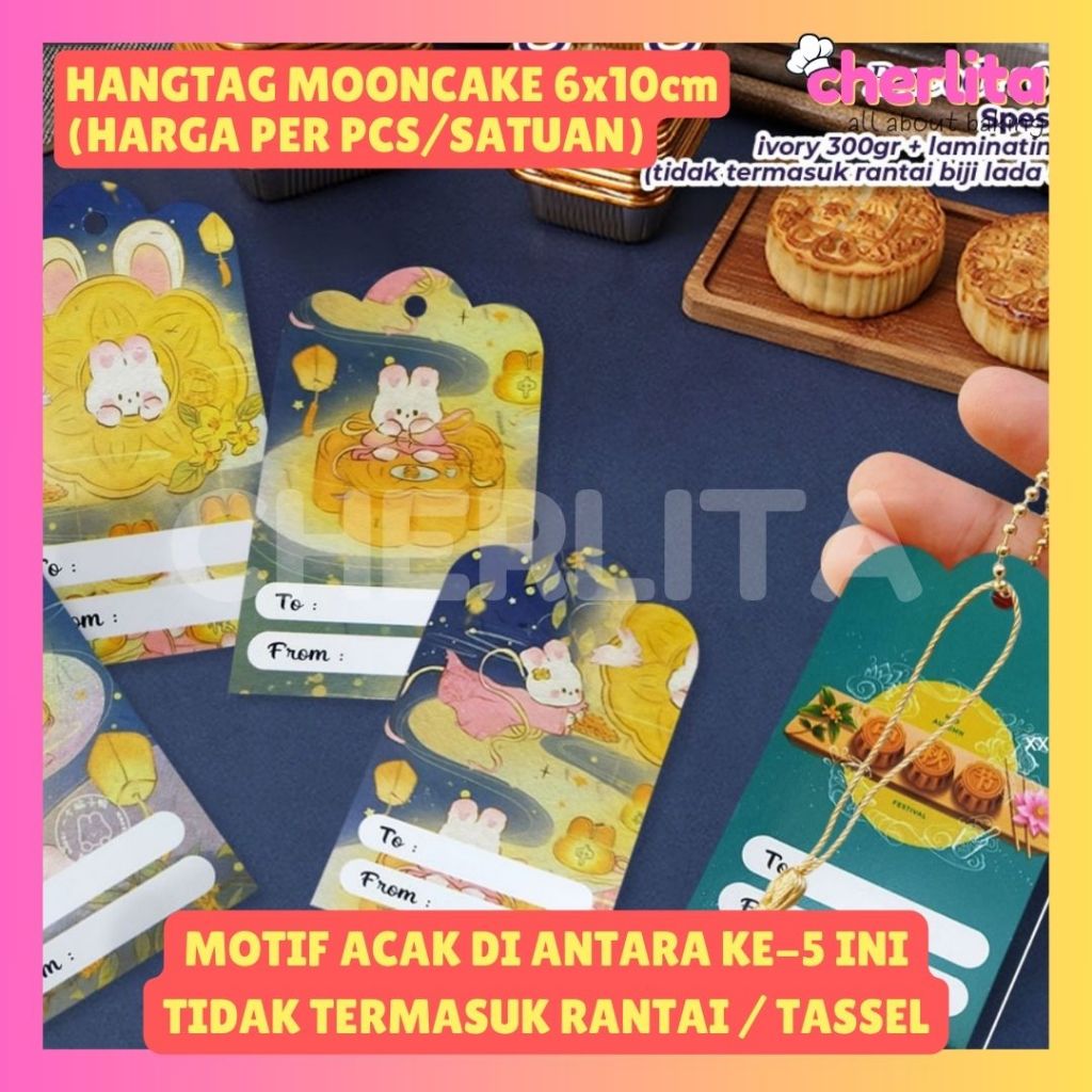Hang Tag Mooncake Mooncake Moon Cake Hampers Autumn Hangtag Hanging ...
