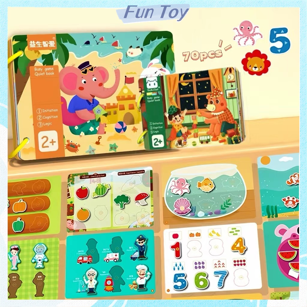Velcro Quiet Book Busy Book Children's Educational Book Children's ...