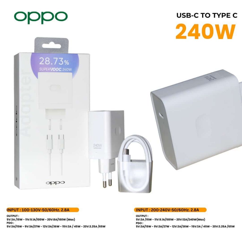 Charger 240W Oppo Supervooc Vooc 240Watt Quality / Charger oppo super ...