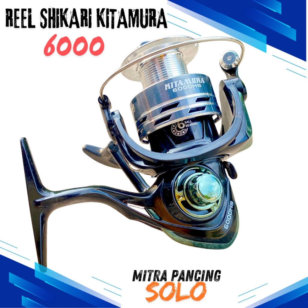 Original shikari Kitaco fishing reel size 6000 drag 15 kg aluminum ...