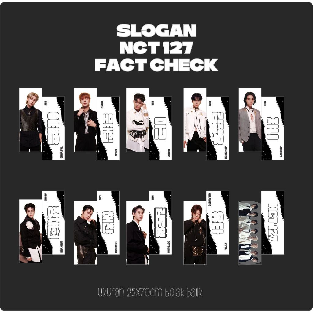 Nct 127 Cheering kit HAND BANNER SLOGAN | Shopee Malaysia