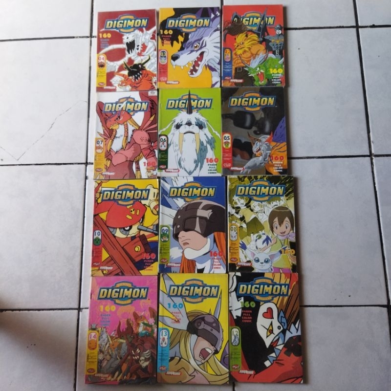Monster Digimon adventure digital comic 1-14 end minus vol 1 & 11 ...