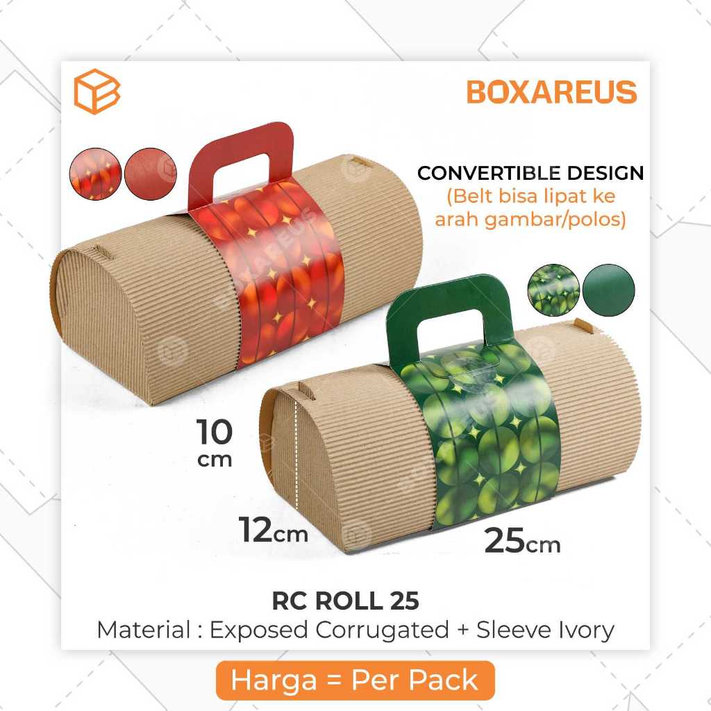 Cake Box Packaging Bolu Roll Cake Box Packaging Jar Hampers | Rc ROLL ...
