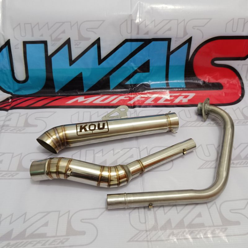 Super open Kou Mahachai open Spec pipe 51mm for Tmx 125 155 Rusi tc 125 ...
