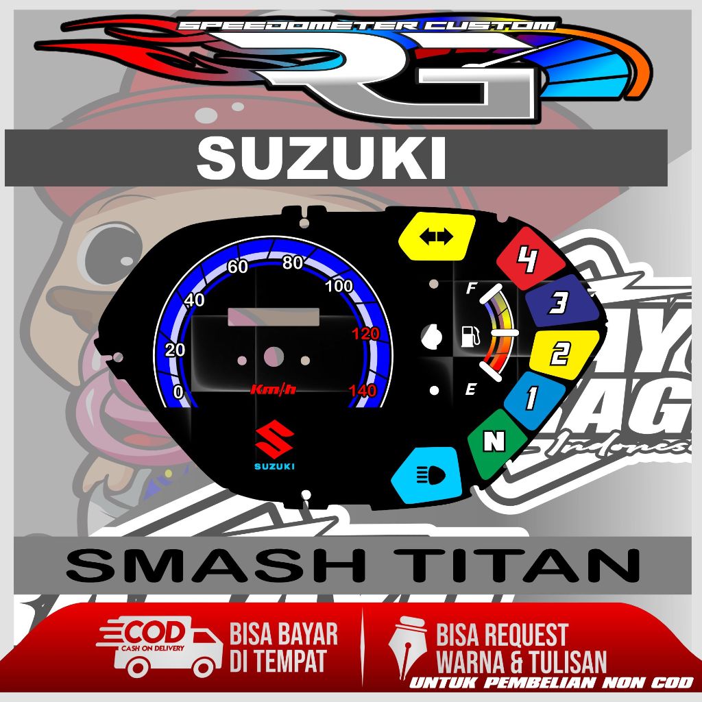 Suzuki SMASH TITAN CUSTOM SPEEDOMETER BOARD | Shopee Malaysia
