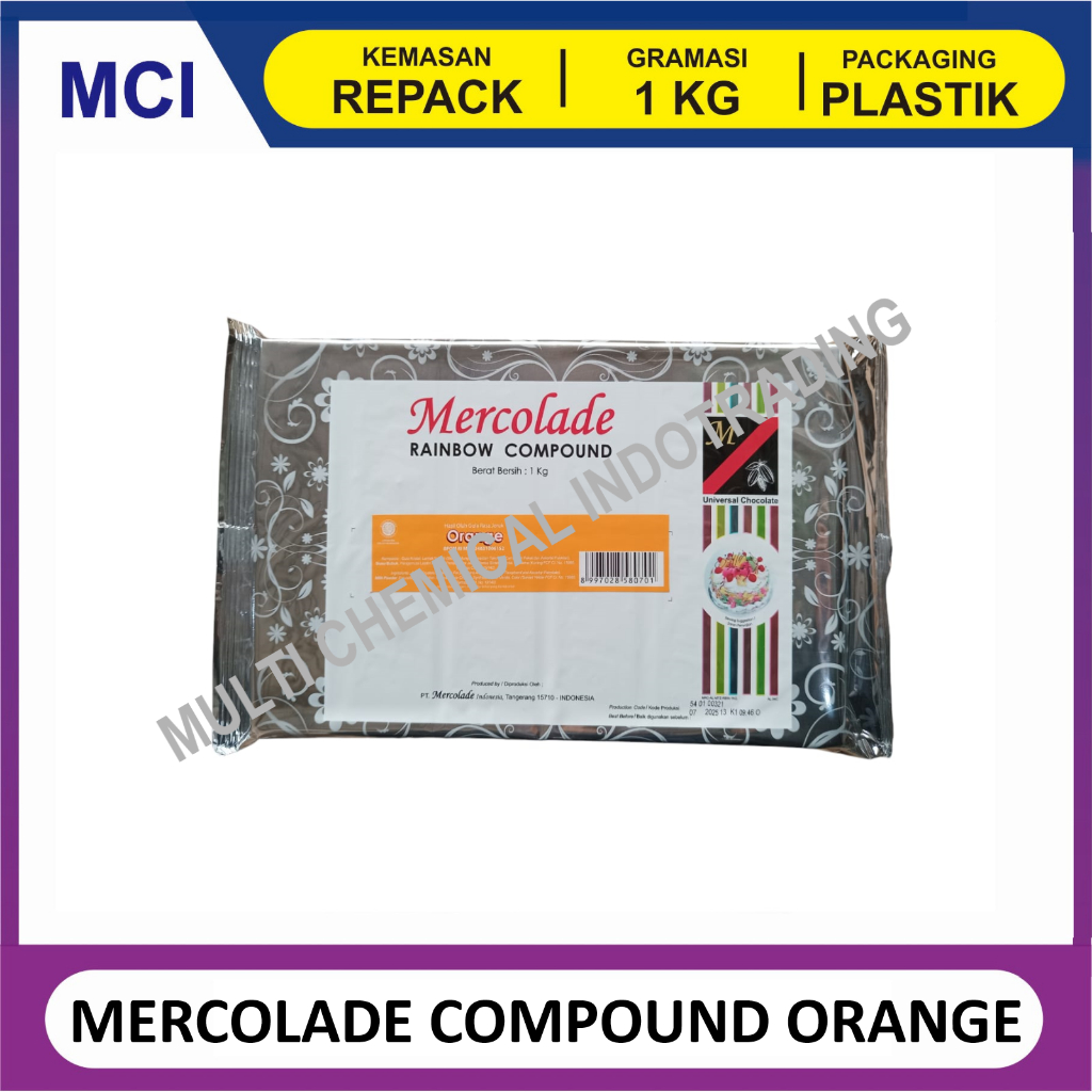 MERCOLADE RAINBOW COMPOUND ORANGE SUNKIST / ORANGE COMPOUND CHOCOLATE ...