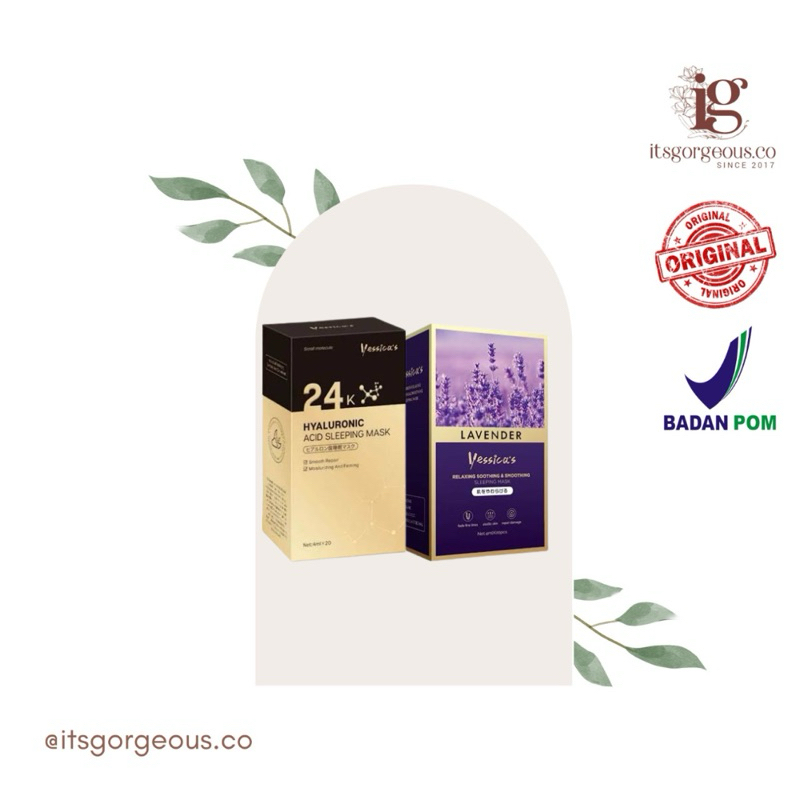 Yessica's 24K HYALURONIC ACID SLEEPING MASK | Lavende SLEEPING MASK ...