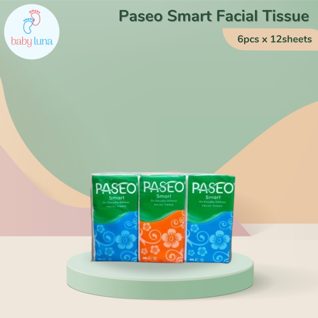 Paseo Smart Facial Tissue 12 sheets (6 packs) | Shopee Malaysia