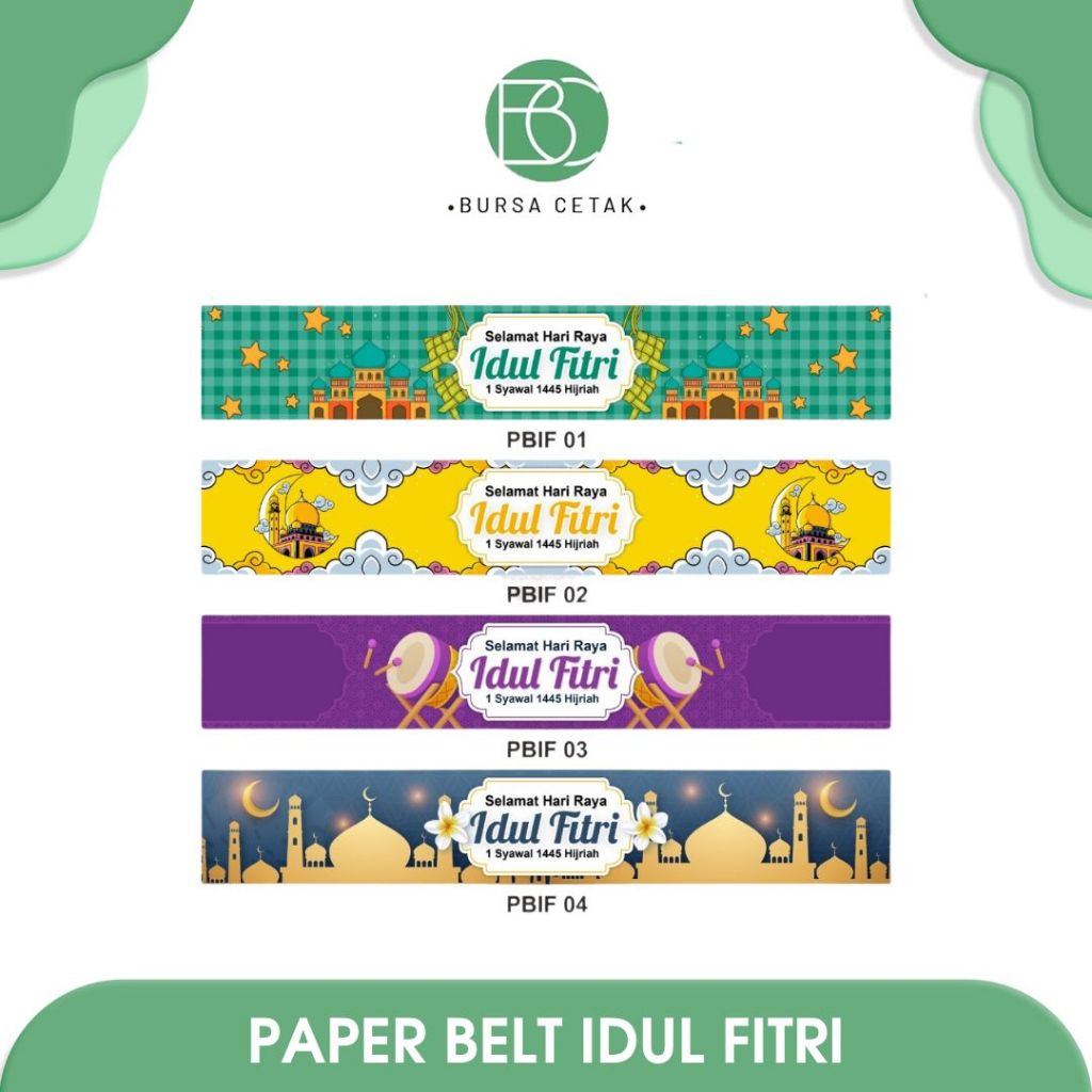 Print BURSA - Print Eid Paper Belt / Paper Sleeve / Seal Label Box ...