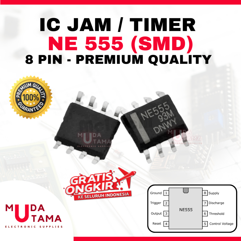 Ne555 SMD IC TIMER WATCH- IC TIMER NE555 SMD - IC NE555 SMD - IC CLOCK ...