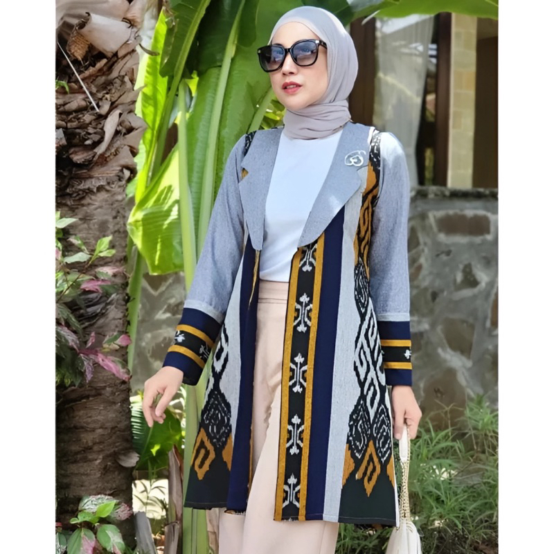 Original Woven blazer korean batik cardigan Women | Shopee Malaysia