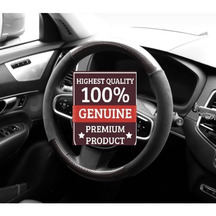 Toyota Kijang Innova Zenix Car Steering Wheel Cover Suede Leather ...