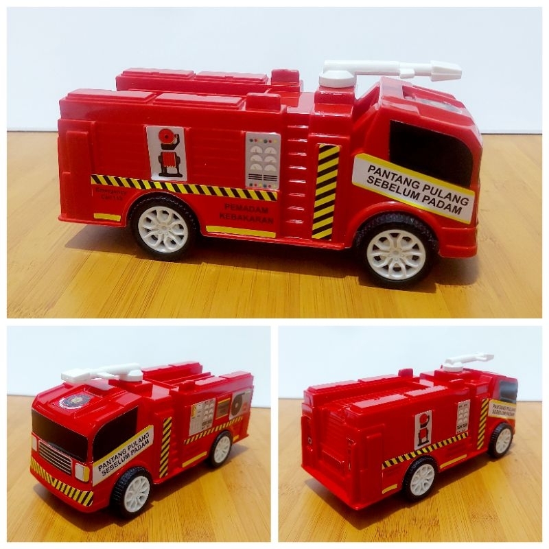 Pull-out Fire Truck Car Toy - Miniature Fire Truck Collection for Boys ...