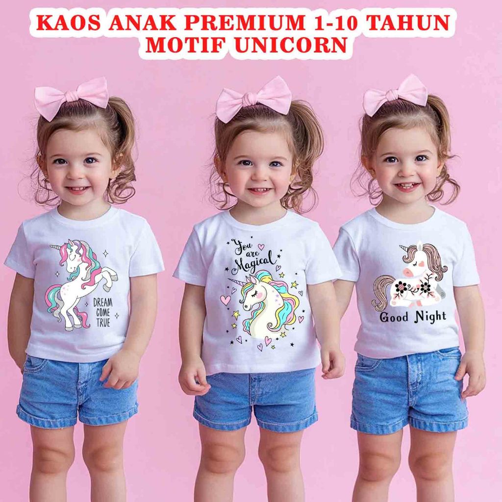 PUTIH KATUN Children's Short Sleeve T-shirt Soft Tetoron White Cotton ...