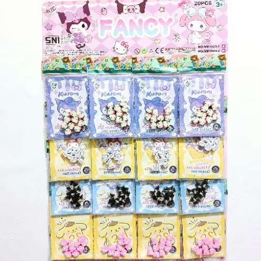 Sanio Mini Eraser (10 Pcs) + Sanrio Hologram Card | Shopee Malaysia