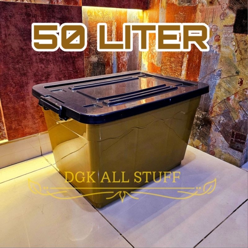 Container Box Multipurpose Storage Box 50 Liter 50L 50 L THICK Plastic ...