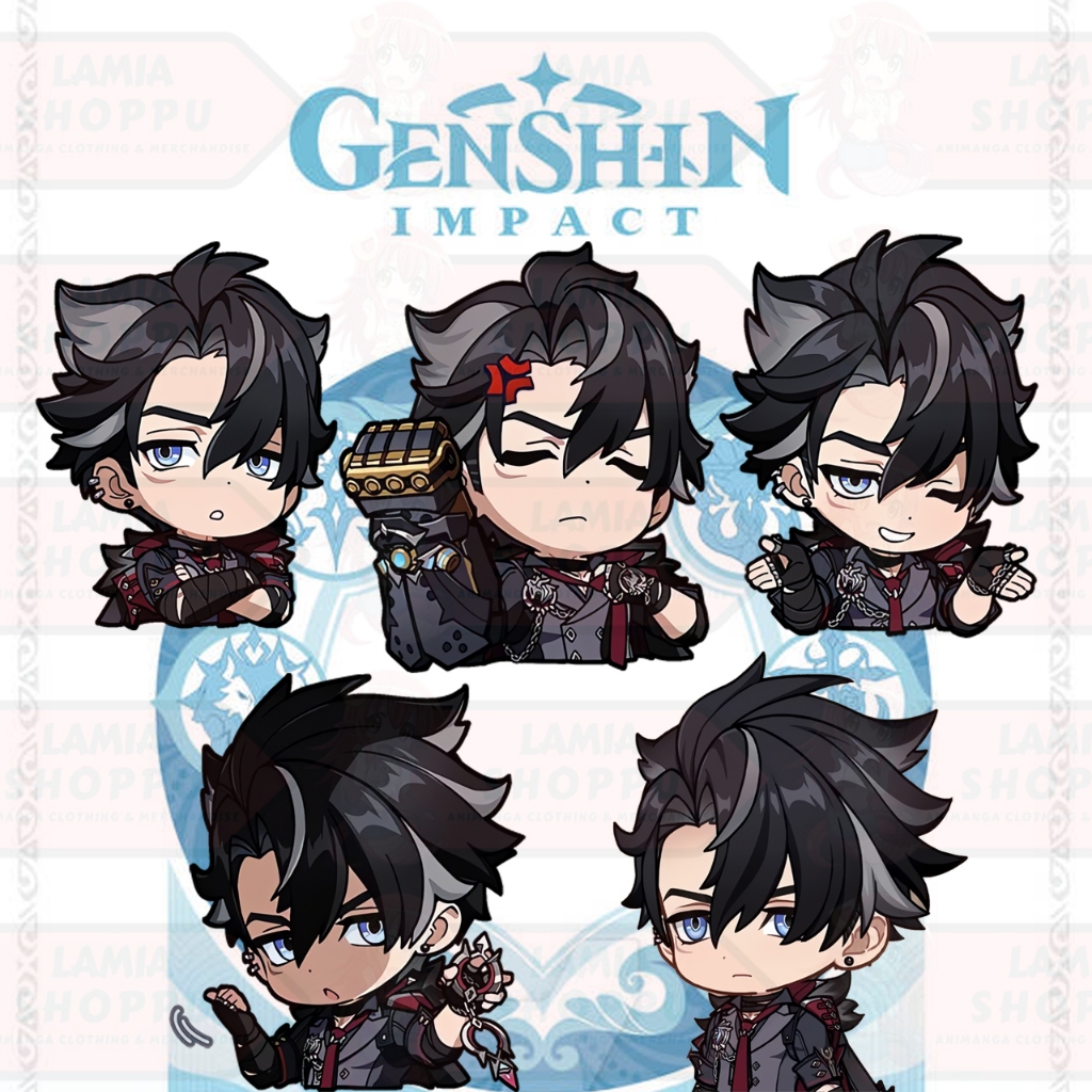 Genshin Impact Wriothesley Chibi Sticker | Genshin Impact Wrio Chibi ...