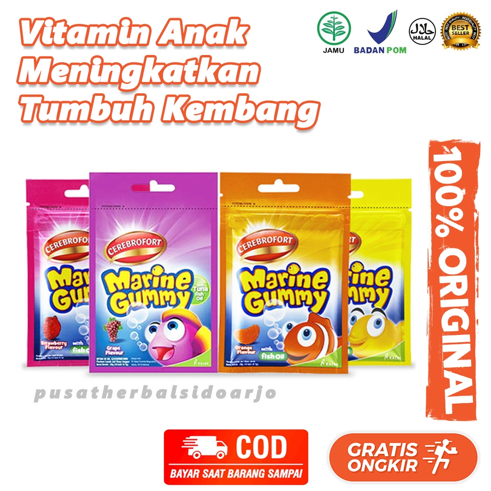 Cerebrofort Marine Gummy Sachet Multivitamin Children Assorted Flavors ...