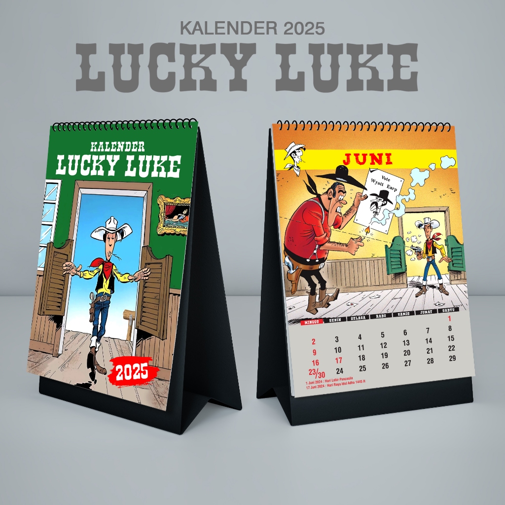 2025 Lucky Luke Desk Calendar (preorder) | Shopee Malaysia