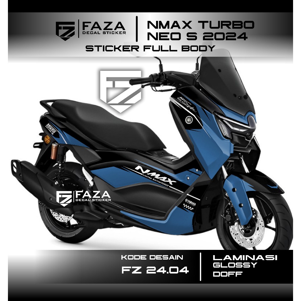 (Faza Decal) Decal sticker nmax turbo 2024 Full Body Graphic Latest ...