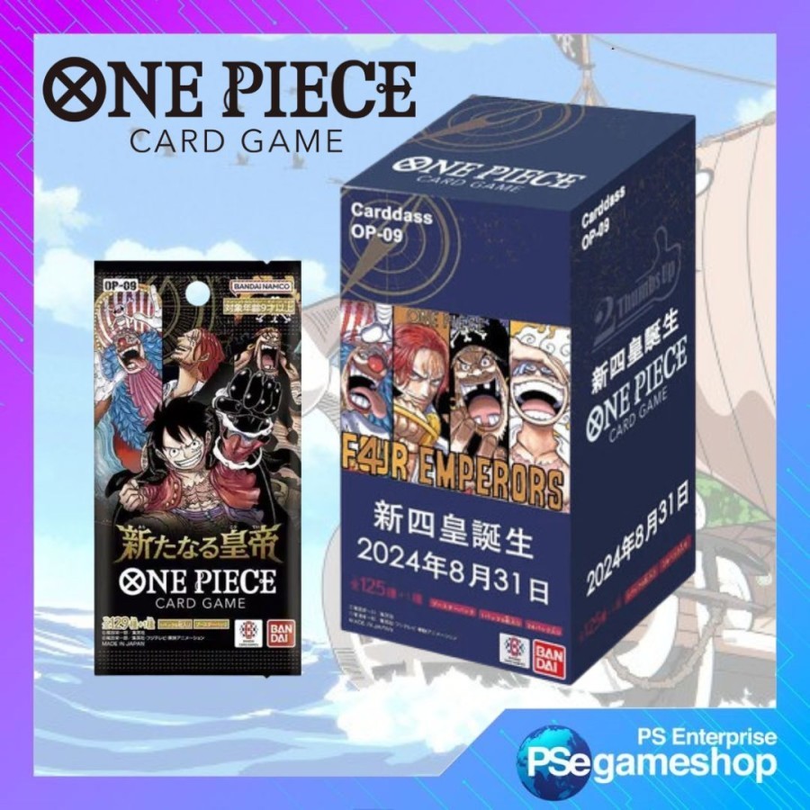 One Piece Card Game OP-09 / OP09 Booster Box The Four Emperors | Shopee ...