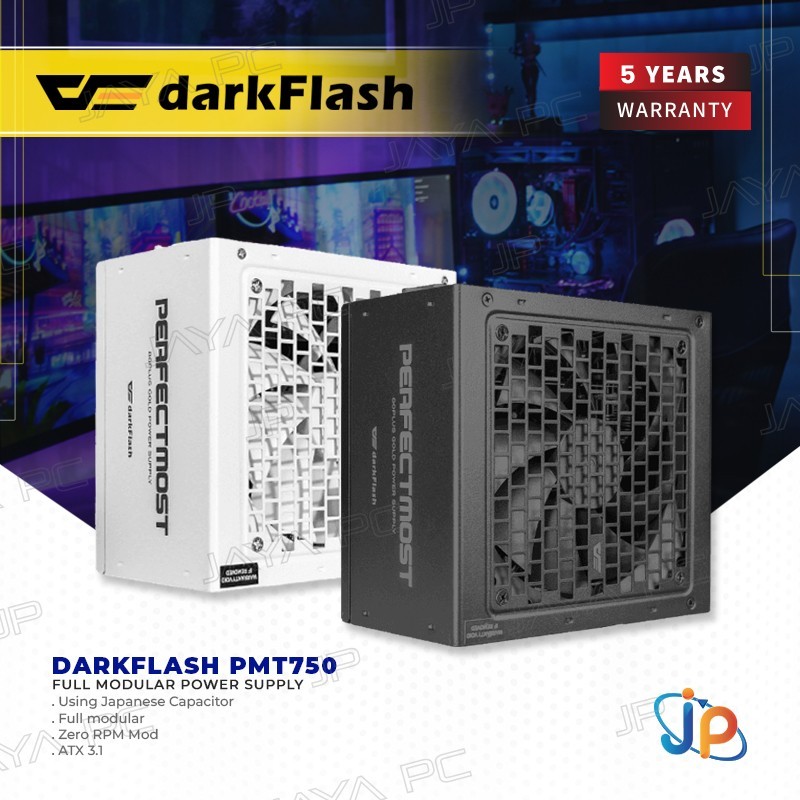 Darkflash PMT750 750W PSU/ Power Supply 750Watt Full Modular 80+ Gold ...