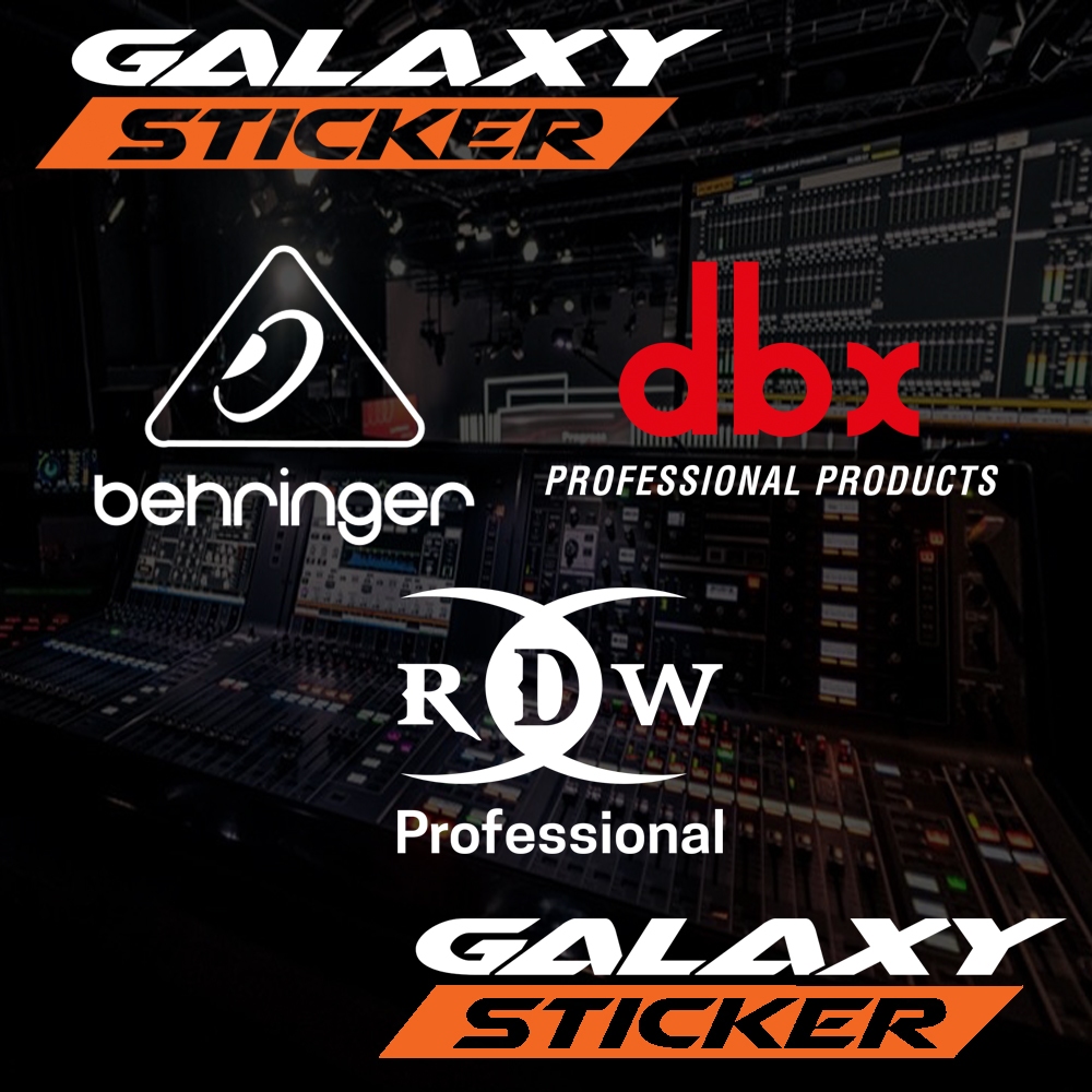 Cutting sticker box hardcase sound system dbx and rdw. behringer audio ...