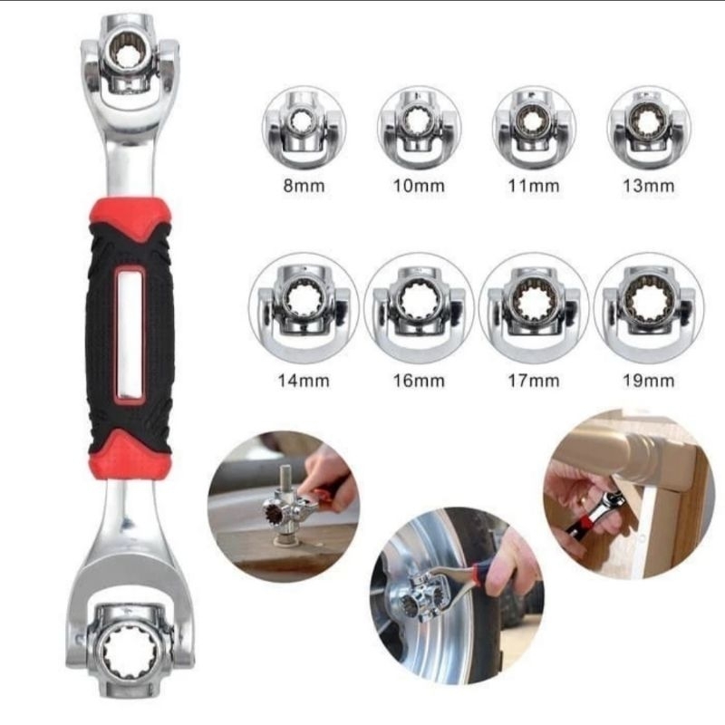 Universal Tiger Wrench 48 In 1 Bolt Nut Wrench Set Tool A | Shopee Malaysia