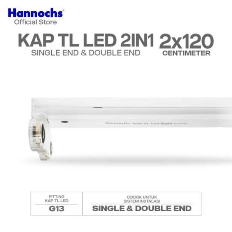 Tl Lampshade (T8) Hannochs LED 2 x 120 CM (Double End + Single End ...