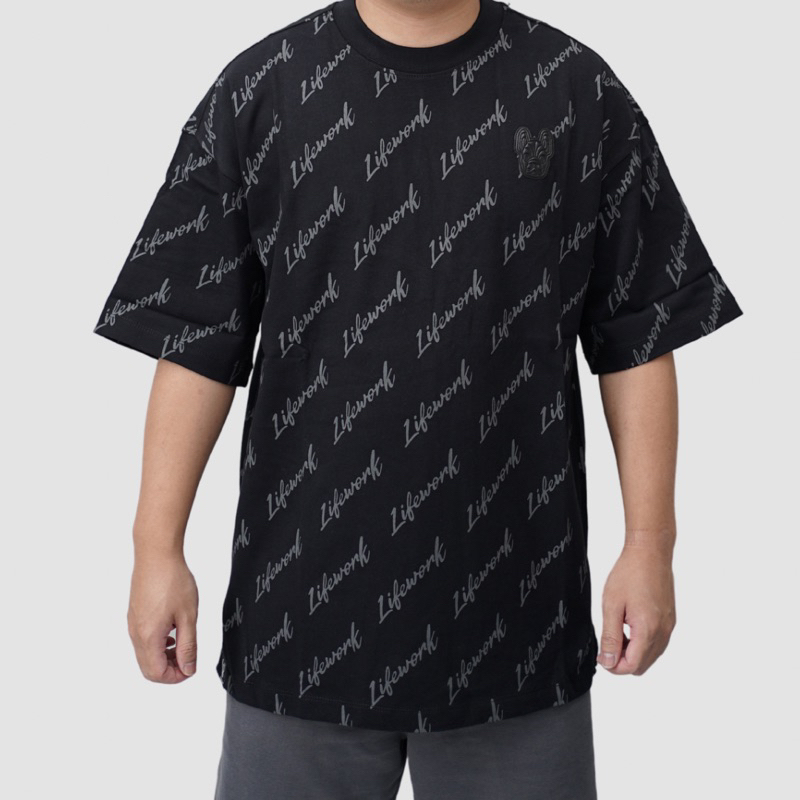 Lifework Monogram Wording Black Tee Original / Life Work | Shopee Malaysia