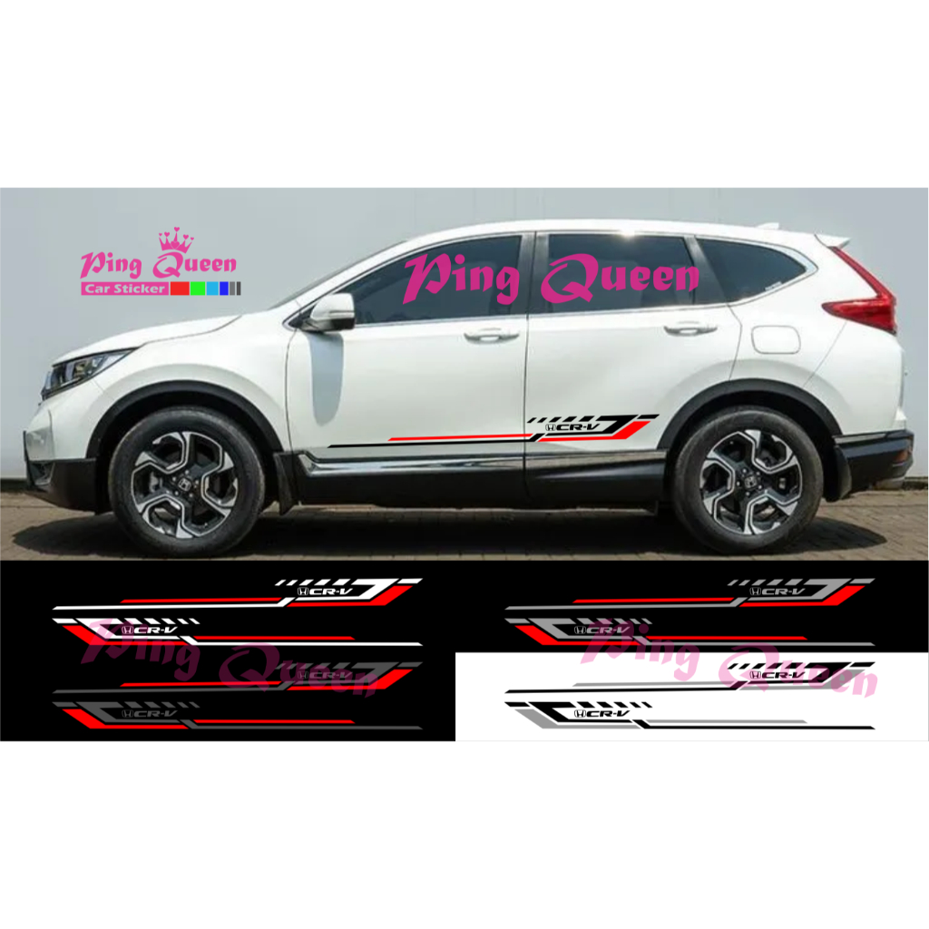 Honda CRV CAR STICKER CRV CAR VARIATION STRIPING STICKER | Shopee Malaysia