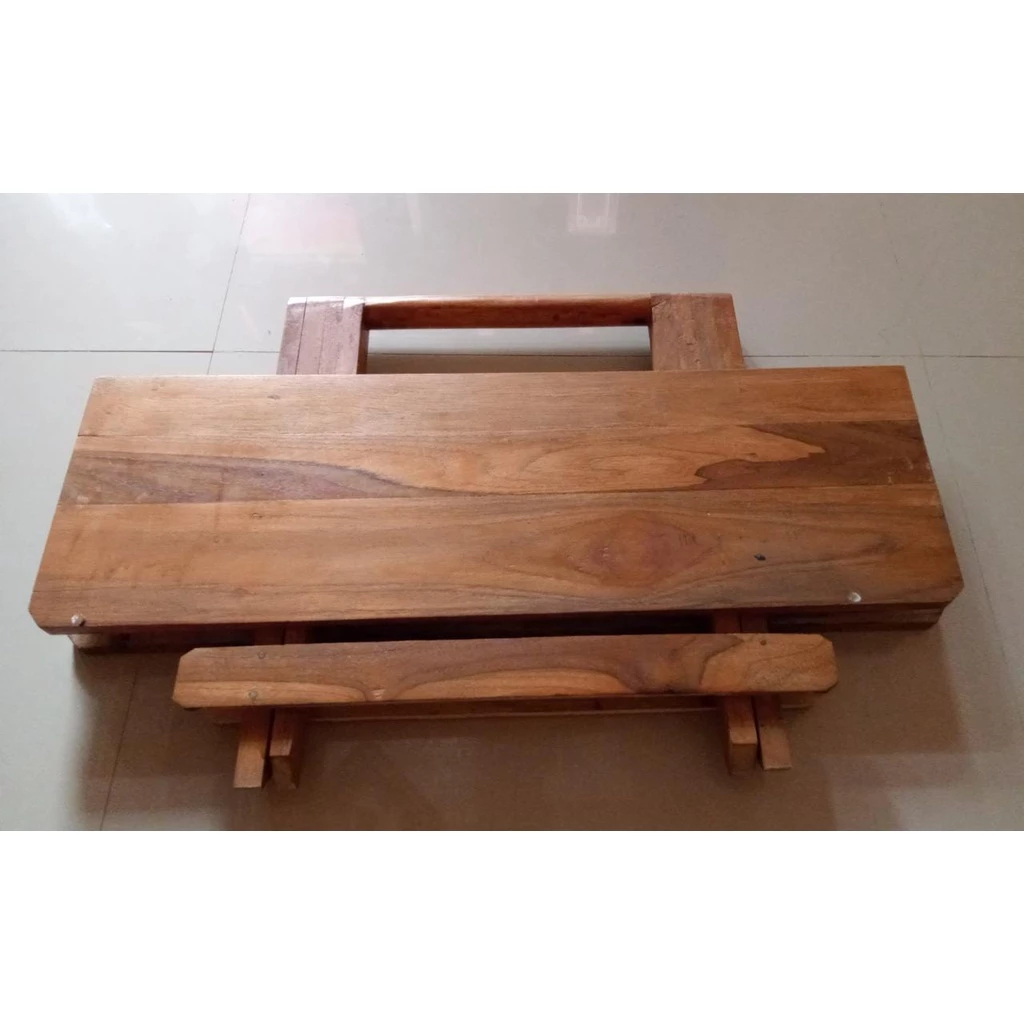 KAYU Original TEAK WOOD FOLDING STUDY TABLE | Shopee Malaysia