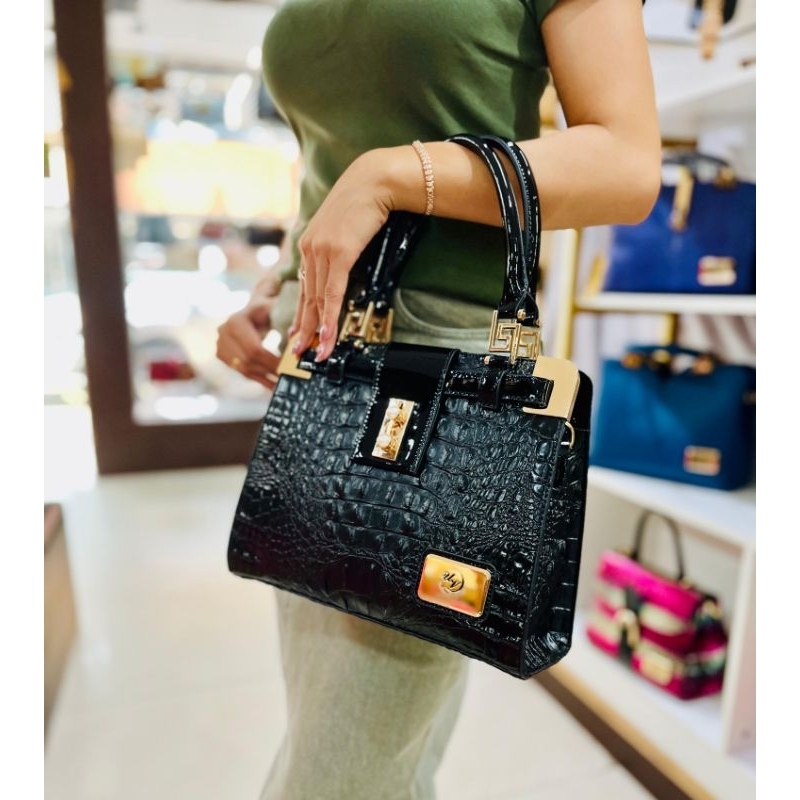 Bijan Croco Mutiara 3342-1 Office Bag Contemporary Bag modern Bag ...