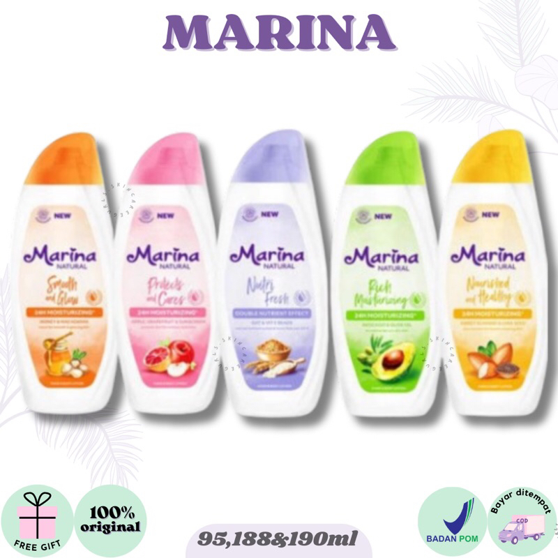 Marina Hand and Body Lotion Natural 95ml, 188ml & 190ml | Marina Body ...