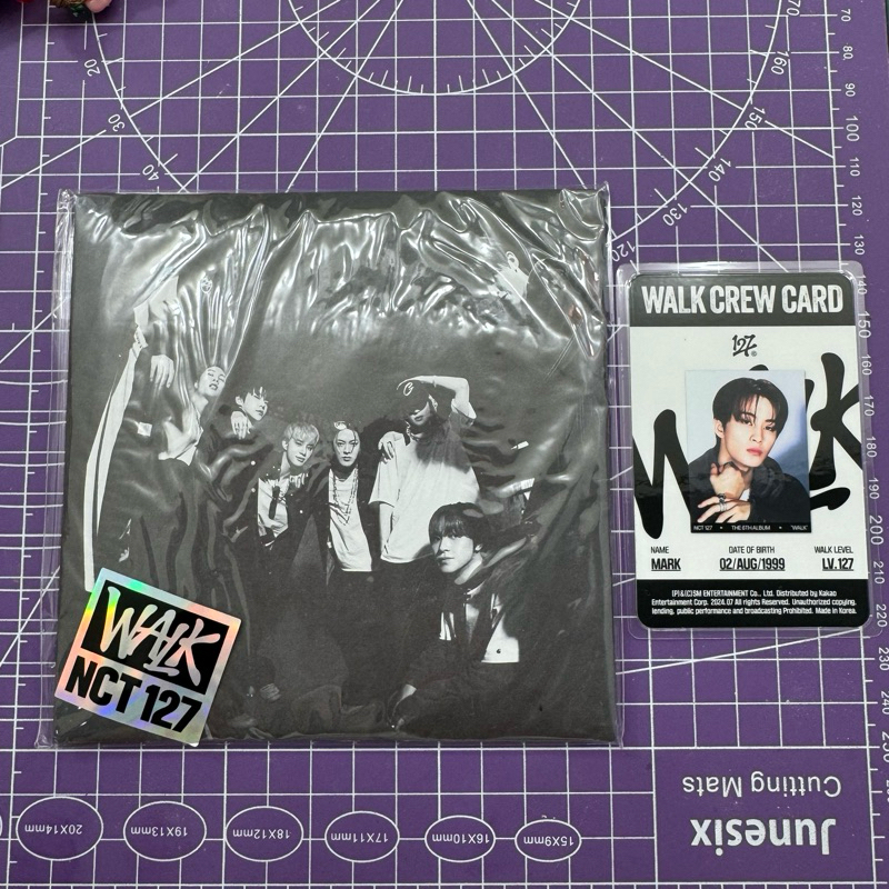Nct 127 THE 6th ALBUM WALK POSTER VERSION UNSEALED ALBUM ONLY+WALK CREW ...
