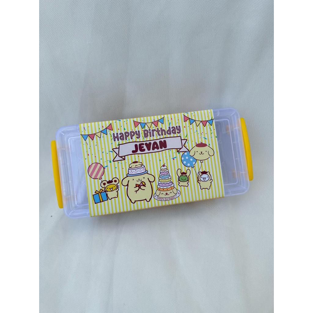 Pompompurin Label Box Box Custom Birthday Souvenir | Shopee Malaysia