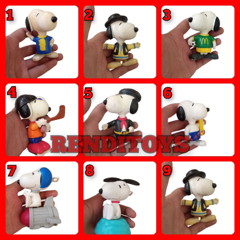 Happy Meal Snoopy Action Figure Snoopy Toy | Shopee Malaysia