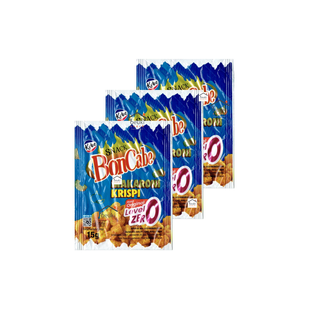 3pcs Bon Chili Macaroni Crispy Original Level Zero Flavor, Not Spicy ...
